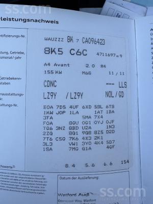 Melns Audi A4 2011 Rīga, ar dzinēja tilpumu 2.00 L un nobraukumu 215 tūkst. km par 6750 €, foto 26 vietnē AUTOMOTO.COM.LV