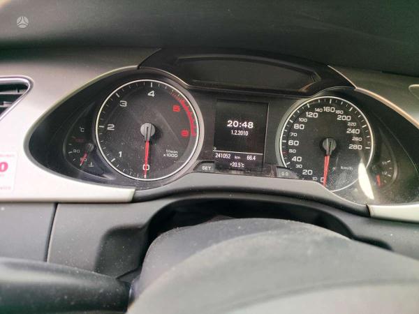 Black Audi A4 2011 in Rokiskis, with an engine capacity of 1.97 L and mileage of 241 thousand km for 4900 €, photo 6 on AUTOMOTO.COM.LV