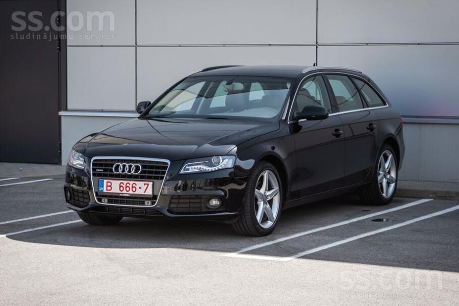 Melns Audi A4 2011 Rīga, ar dzinēja tilpumu 2.00 L un nobraukumu 247 tūkst. km par 7990 €, foto 1 vietnē AUTOMOTO.COM.LV