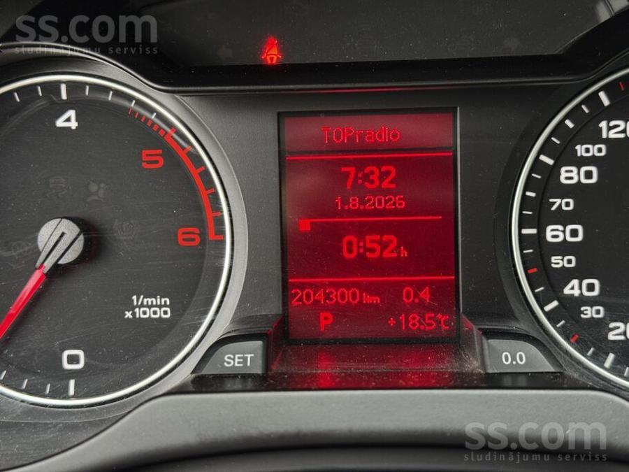 Black Audi A4 2011 in Bauska, with an engine capacity of 2.00 L and mileage of 203 thousand km for 7000 €, photo 6 on AUTOMOTO.COM.LV