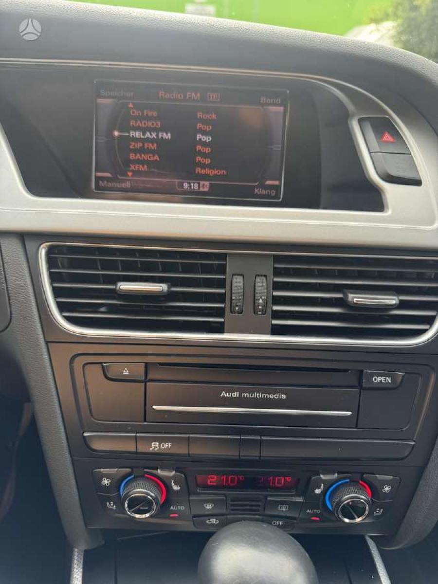 Black Audi A4 2011 in Kaunas, with an engine capacity of 1.97 L and mileage of 283 thousand km for 5650 €, photo 12 on AUTOMOTO.COM.LV