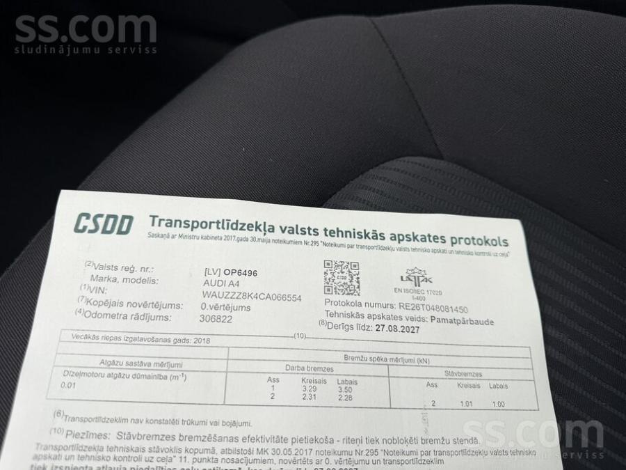 Melns Audi A4 2011 Rēzekne, ar dzinēja tilpumu 2.00 L un nobraukumu 0 tūkst. km par 6250 €, foto 12 vietnē AUTOMOTO.COM.LV