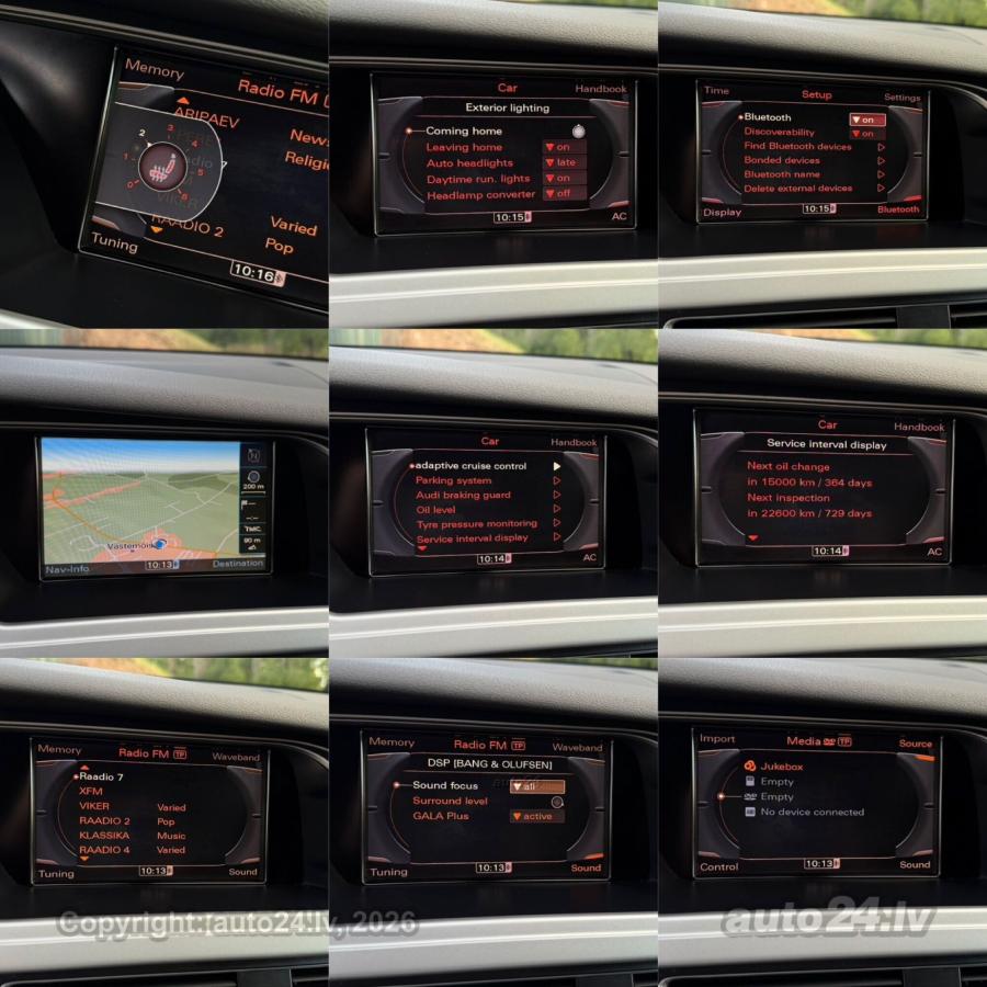 Black Audi A4 2011 in Viljandi, with an engine capacity of 3.00 L and mileage of 297 thousand km for 7790 €, photo 12 on AUTOMOTO.COM.LV