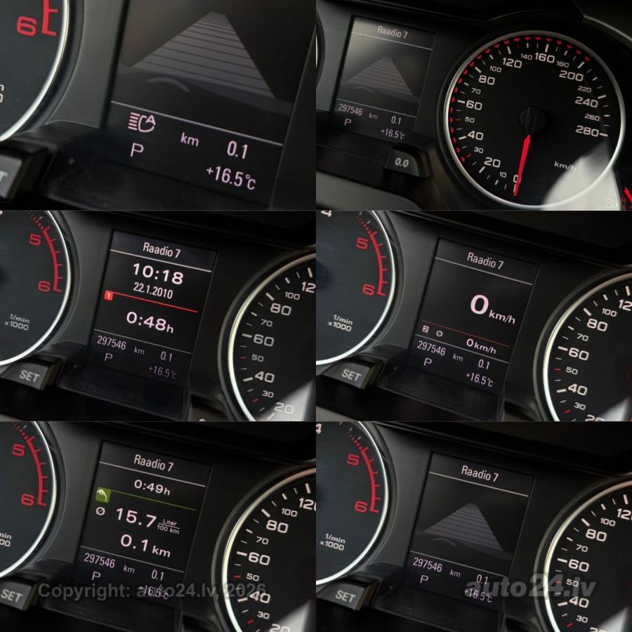 Black Audi A4 2011 in Viljandi, with an engine capacity of 3.00 L and mileage of 297 thousand km for 7790 €, photo 13 on AUTOMOTO.COM.LV