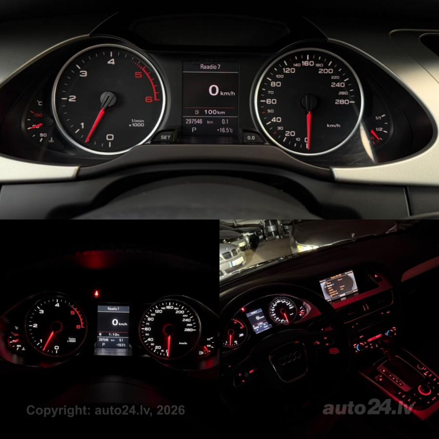 Black Audi A4 2011 in Viljandi, with an engine capacity of 3.00 L and mileage of 297 thousand km for 7790 €, photo 14 on AUTOMOTO.COM.LV