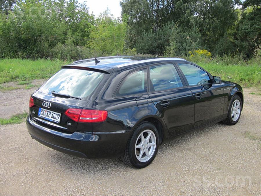 Black Audi A4 2011 in Riga, with an engine capacity of 2.00 L and mileage of 198 thousand km for 6450 €, photo 6 on AUTOMOTO.COM.LV