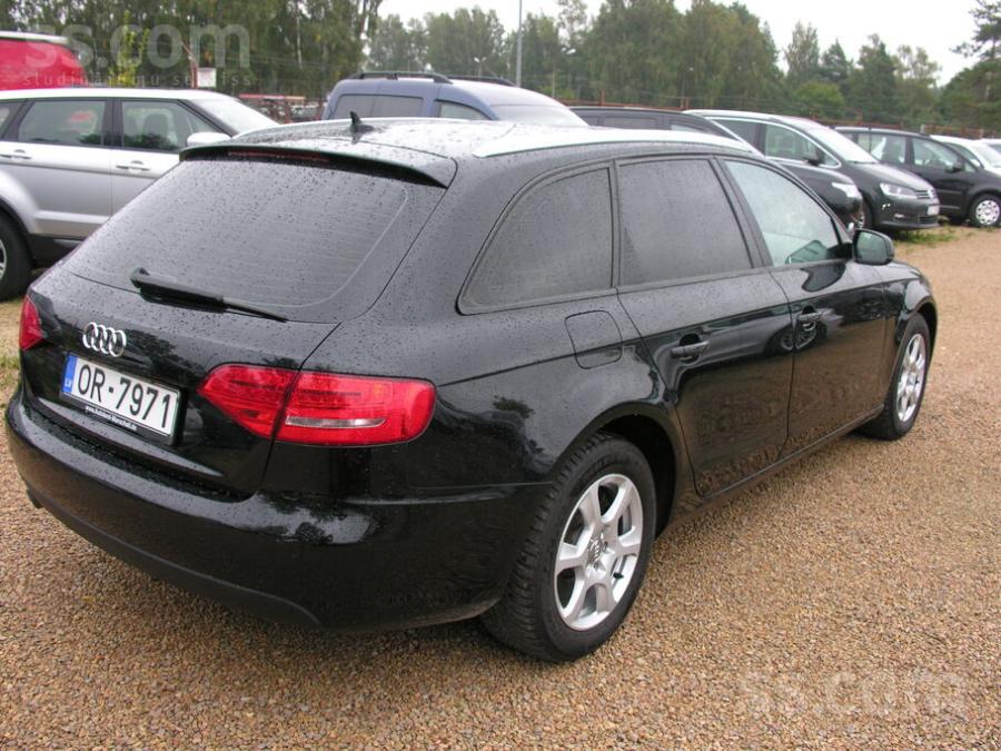 Black Audi A4 2011 in Riga, with an engine capacity of 2.00 L and mileage of 0 thousand km for 6400 €, photo 4 on AUTOMOTO.COM.LV