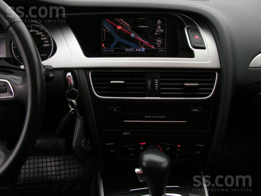 Black Audi A4 2011 in Riga, with an engine capacity of 2.00 L and mileage of 0 thousand km for 6400 €, photo 8 on AUTOMOTO.COM.LV