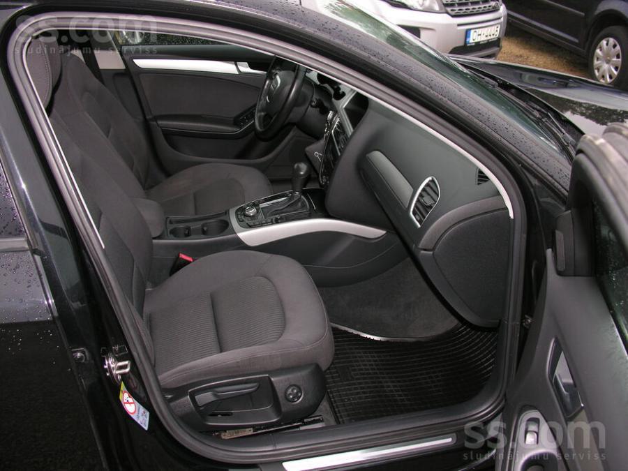 Black Audi A4 2011 in Riga, with an engine capacity of 2.00 L and mileage of 0 thousand km for 6400 €, photo 11 on AUTOMOTO.COM.LV