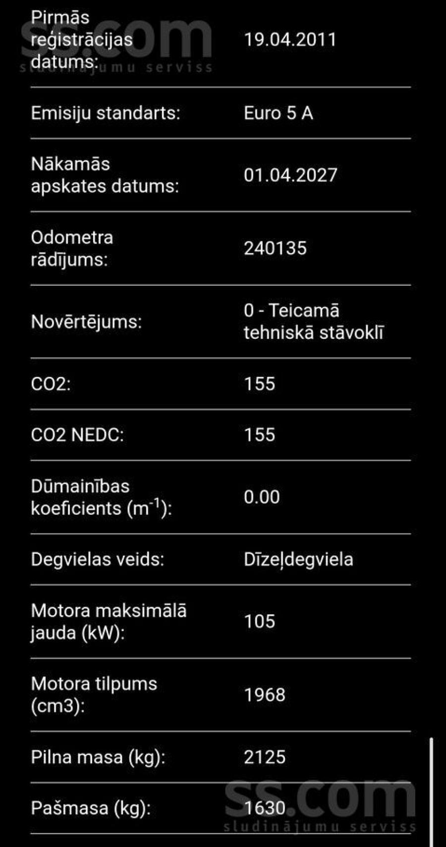 Black Audi A4 2011 in Valmiera, with an engine capacity of 2.00 L and mileage of 249 thousand km for 6300 €, photo 18 on AUTOMOTO.COM.LV