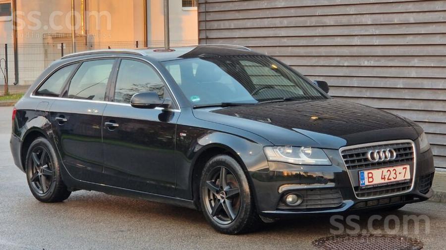Black Audi A4 2011 in Jelgava, with an engine capacity of 2.00 L and mileage of 371 thousand km for 5950 €, photo 1 on AUTOMOTO.COM.LV
