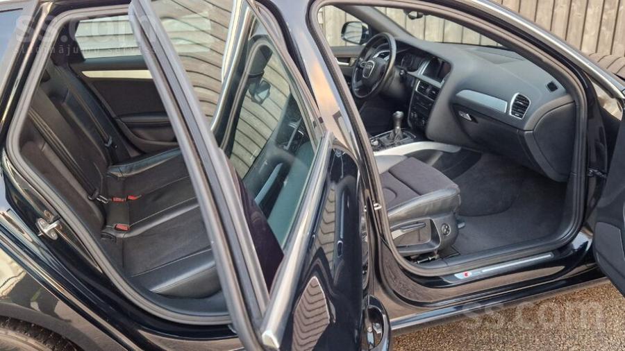 Black Audi A4 2011 in Jelgava, with an engine capacity of 2.00 L and mileage of 371 thousand km for 5950 €, photo 13 on AUTOMOTO.COM.LV