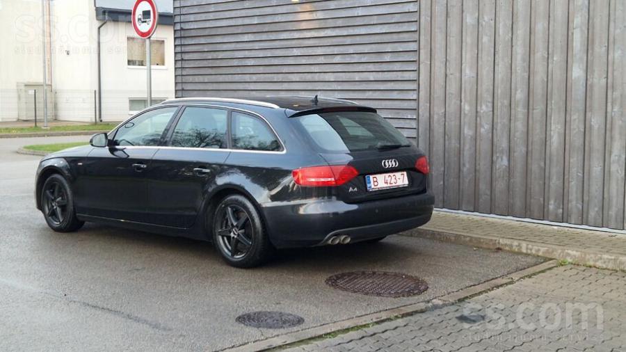 Black Audi A4 2011 in Jelgava, with an engine capacity of 2.00 L and mileage of 371 thousand km for 5950 €, photo 23 on AUTOMOTO.COM.LV