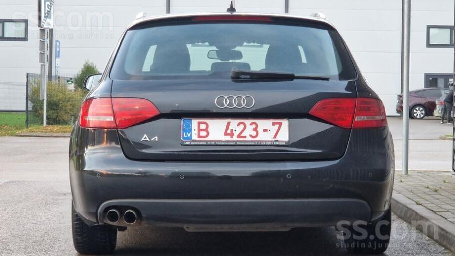 Black Audi A4 2011 in Jelgava, with an engine capacity of 2.00 L and mileage of 371 thousand km for 5950 €, photo 24 on AUTOMOTO.COM.LV