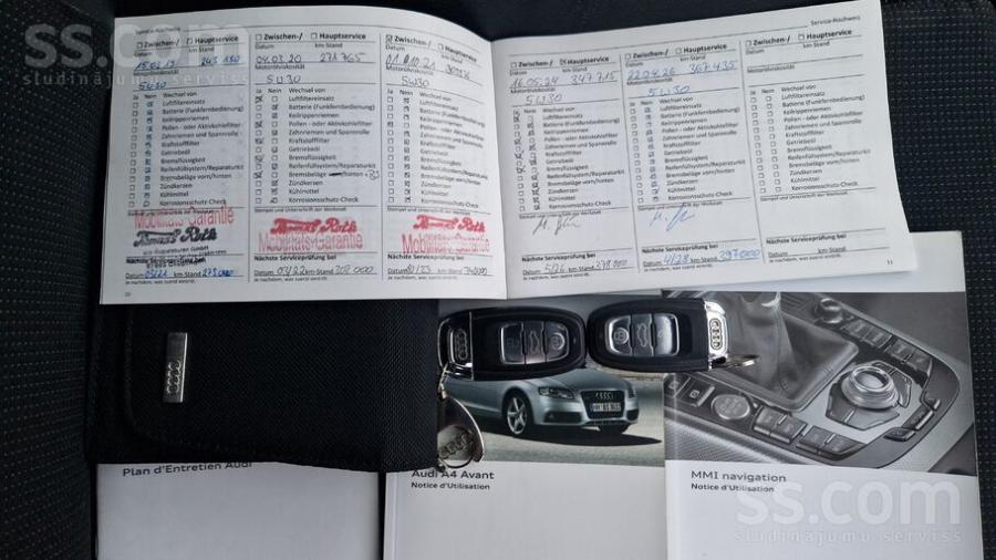Black Audi A4 2011 in Jelgava, with an engine capacity of 2.00 L and mileage of 371 thousand km for 5950 €, photo 35 on AUTOMOTO.COM.LV