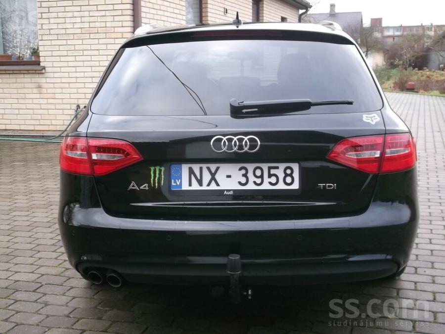Black Audi A4 2012 in Bauska, with an engine capacity of 2.00 L and mileage of 327 thousand km for 6290 €, photo 9 on AUTOMOTO.COM.LV