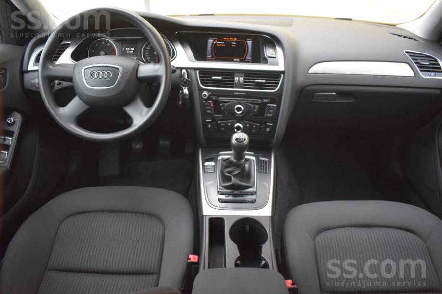 Black Audi A4 2012 in Talsi, with an engine capacity of 1.80 L and mileage of 210 thousand km for 7900 €, photo 5 on AUTOMOTO.COM.LV