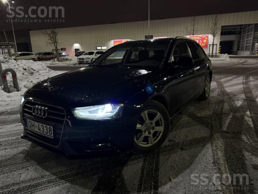 Black Audi A4 2012 in Riga, with an engine capacity of 2.00 L and mileage of 201 thousand km for 9550 €, photo 1 on AUTOMOTO.COM.LV