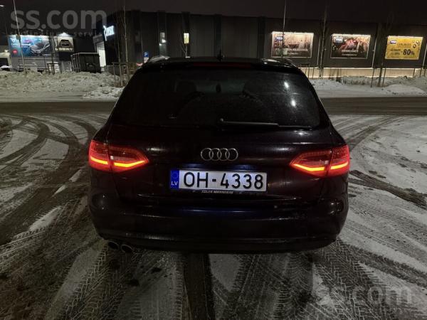 Black Audi A4 2012 in Riga, with an engine capacity of 2.00 L and mileage of 201 thousand km for 9550 €, photo 6 on AUTOMOTO.COM.LV