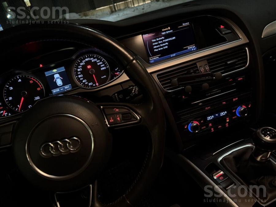 Black Audi A4 2012 in Riga, with an engine capacity of 2.00 L and mileage of 201 thousand km for 9550 €, photo 12 on AUTOMOTO.COM.LV