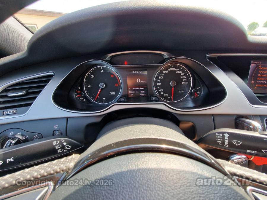 Black Audi A4 2012 in Tartu, with an engine capacity of 3.00 L and mileage of 337 thousand km for 8390 €, photo 19 on AUTOMOTO.COM.LV