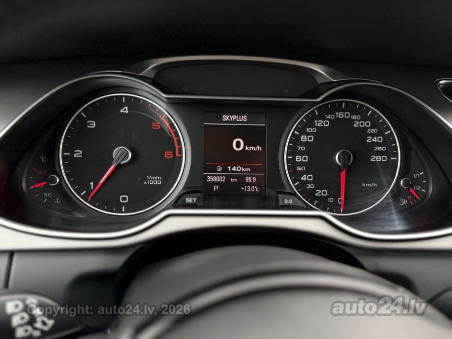 Black Audi A4 2012 in Tartu, with an engine capacity of 2.00 L and mileage of 355 thousand km for 5200 €, photo 12 on AUTOMOTO.COM.LV