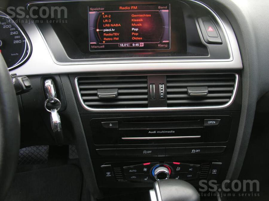 Black Audi A4 2012 in Riga, with an engine capacity of 2.00 L and mileage of 0 thousand km for 7450 €, photo 13 on AUTOMOTO.COM.LV