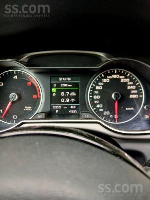 Black Audi A4 2012 in Dobele, with an engine capacity of 3.00 L and mileage of 324 thousand km for 8500 €, photo 9 on AUTOMOTO.COM.LV