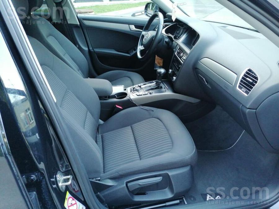 Melns Audi A4 2012 Rīga, ar dzinēja tilpumu 2.00 L un nobraukumu 260 tūkst. km par 7900 €, foto 14 vietnē AUTOMOTO.COM.LV