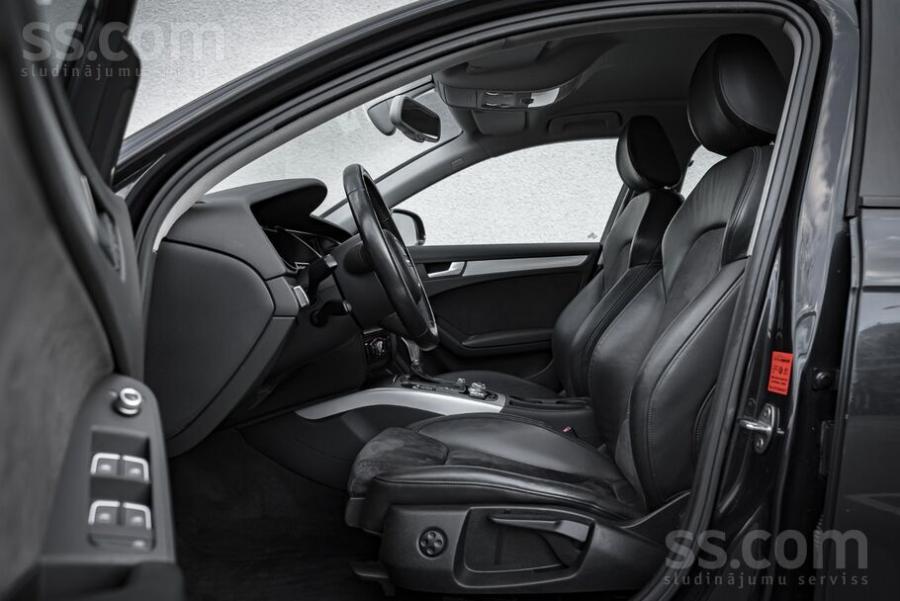 Black Audi A4 2012 in Riga, with an engine capacity of 3.00 L and mileage of 321 thousand km for 9200 €, photo 8 on AUTOMOTO.COM.LV