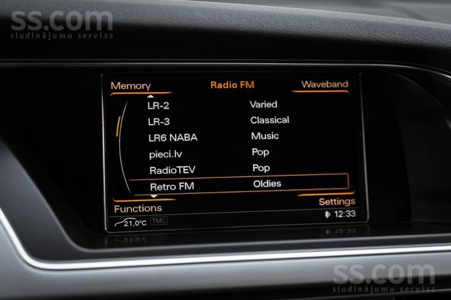 Black Audi A4 2012 in Riga, with an engine capacity of 3.00 L and mileage of 321 thousand km for 9200 €, photo 23 on AUTOMOTO.COM.LV