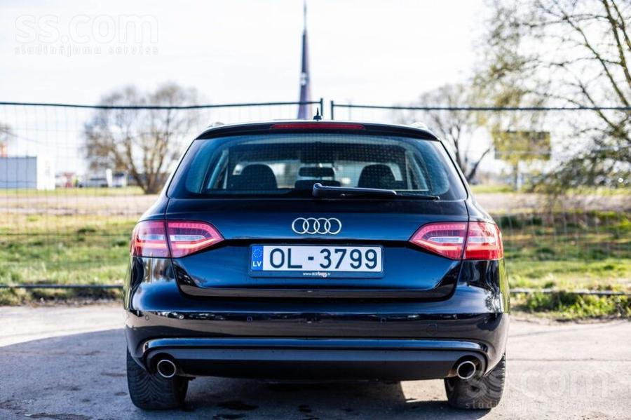 Black Audi A4 2012 in Riga, with an engine capacity of 3.00 L and mileage of 301 thousand km for 9990 €, photo 9 on AUTOMOTO.COM.LV