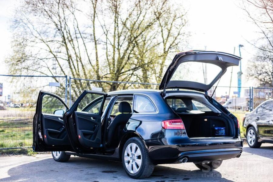 Black Audi A4 2012 in Riga, with an engine capacity of 3.00 L and mileage of 301 thousand km for 9990 €, photo 10 on AUTOMOTO.COM.LV