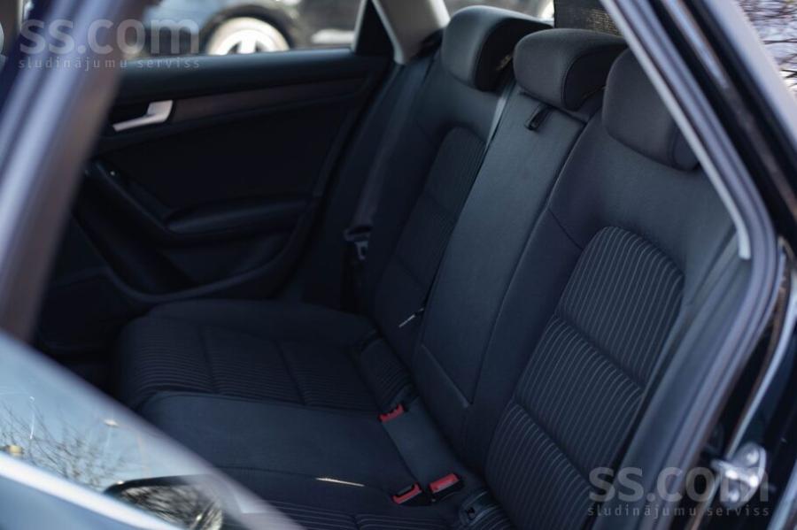 Black Audi A4 2012 in Riga, with an engine capacity of 3.00 L and mileage of 301 thousand km for 9990 €, photo 11 on AUTOMOTO.COM.LV