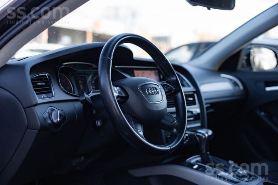 Black Audi A4 2012 in Riga, with an engine capacity of 3.00 L and mileage of 301 thousand km for 9990 €, photo 13 on AUTOMOTO.COM.LV