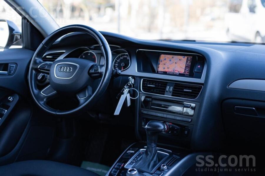 Black Audi A4 2012 in Riga, with an engine capacity of 3.00 L and mileage of 301 thousand km for 9990 €, photo 26 on AUTOMOTO.COM.LV