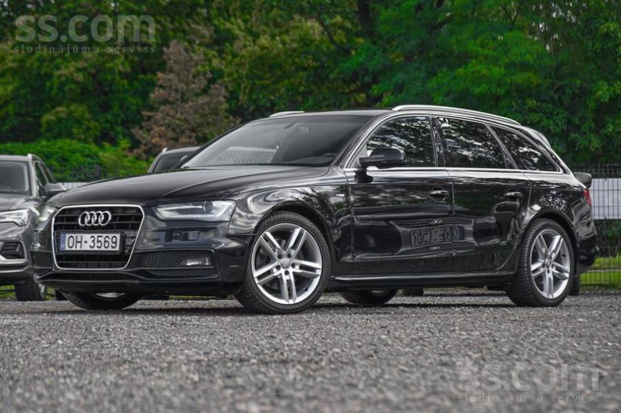 Black Audi A4 2012 in Riga, with an engine capacity of 3.00 L and mileage of 231 thousand km for 8990 €, photo 1 on AUTOMOTO.COM.LV