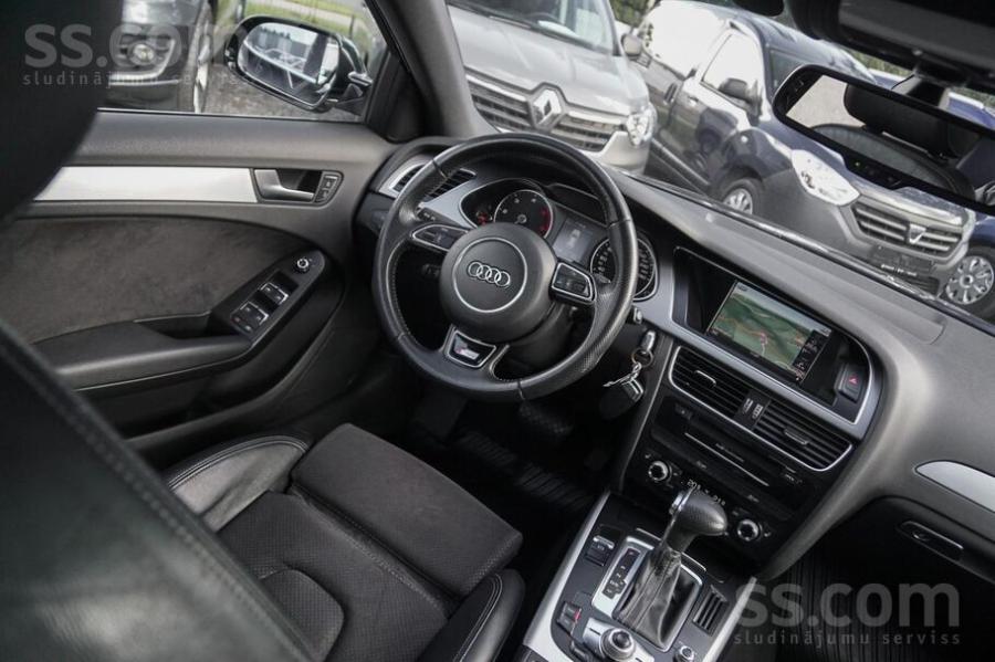 Black Audi A4 2012 in Riga, with an engine capacity of 3.00 L and mileage of 231 thousand km for 8990 €, photo 8 on AUTOMOTO.COM.LV