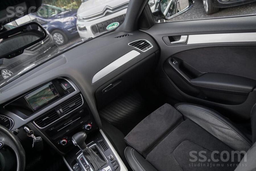 Black Audi A4 2012 in Riga, with an engine capacity of 3.00 L and mileage of 231 thousand km for 8990 €, photo 10 on AUTOMOTO.COM.LV