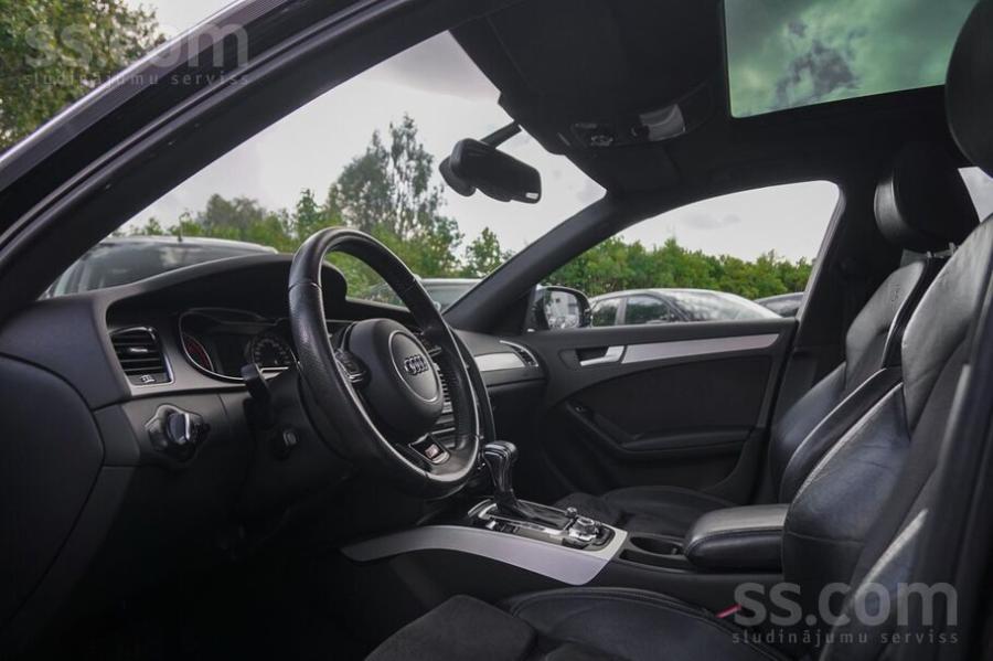 Black Audi A4 2012 in Riga, with an engine capacity of 3.00 L and mileage of 231 thousand km for 8990 €, photo 19 on AUTOMOTO.COM.LV