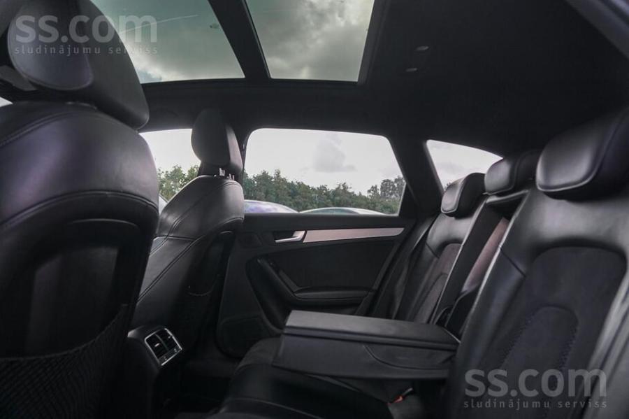 Black Audi A4 2012 in Riga, with an engine capacity of 3.00 L and mileage of 231 thousand km for 8990 €, photo 21 on AUTOMOTO.COM.LV