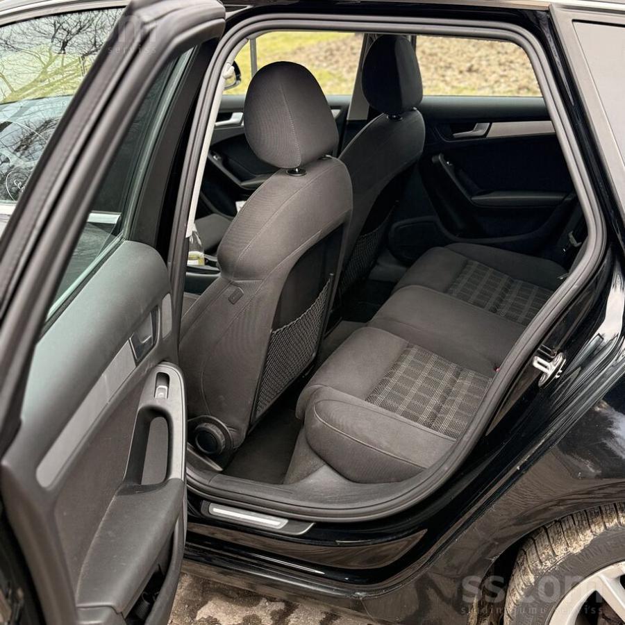 Black Audi A4 2012 in Valmiera, with an engine capacity of 2.00 L and mileage of 252 thousand km for 8700 €, photo 11 on AUTOMOTO.COM.LV