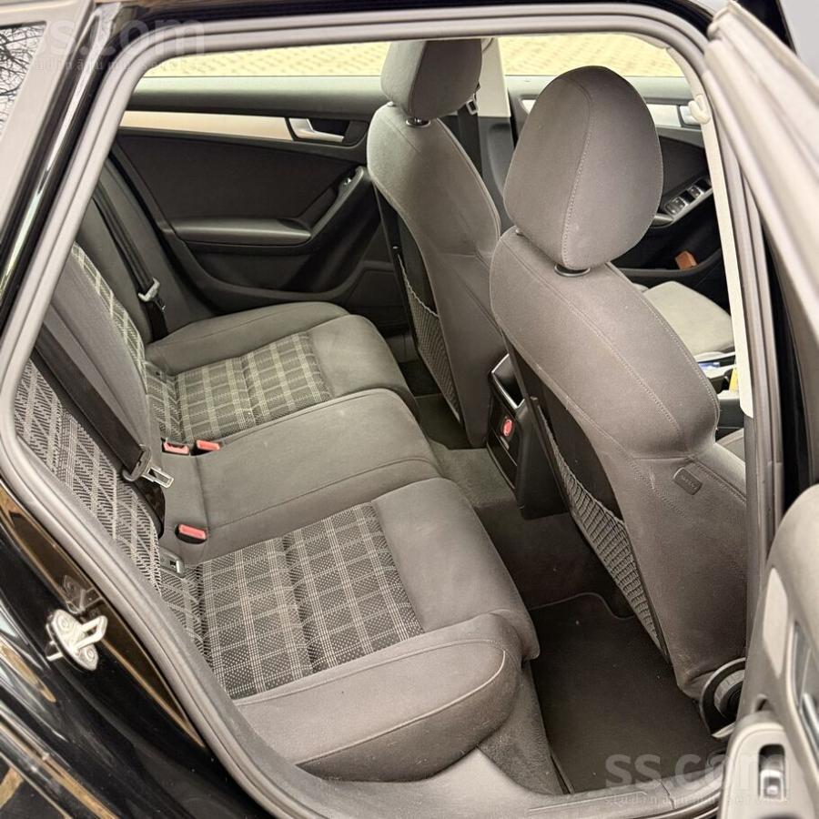 Black Audi A4 2012 in Valmiera, with an engine capacity of 2.00 L and mileage of 252 thousand km for 8700 €, photo 12 on AUTOMOTO.COM.LV