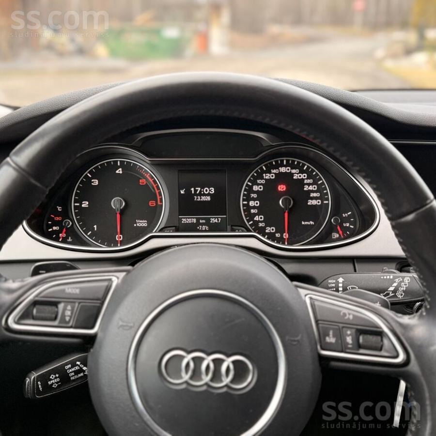 Black Audi A4 2012 in Valmiera, with an engine capacity of 2.00 L and mileage of 252 thousand km for 8700 €, photo 13 on AUTOMOTO.COM.LV