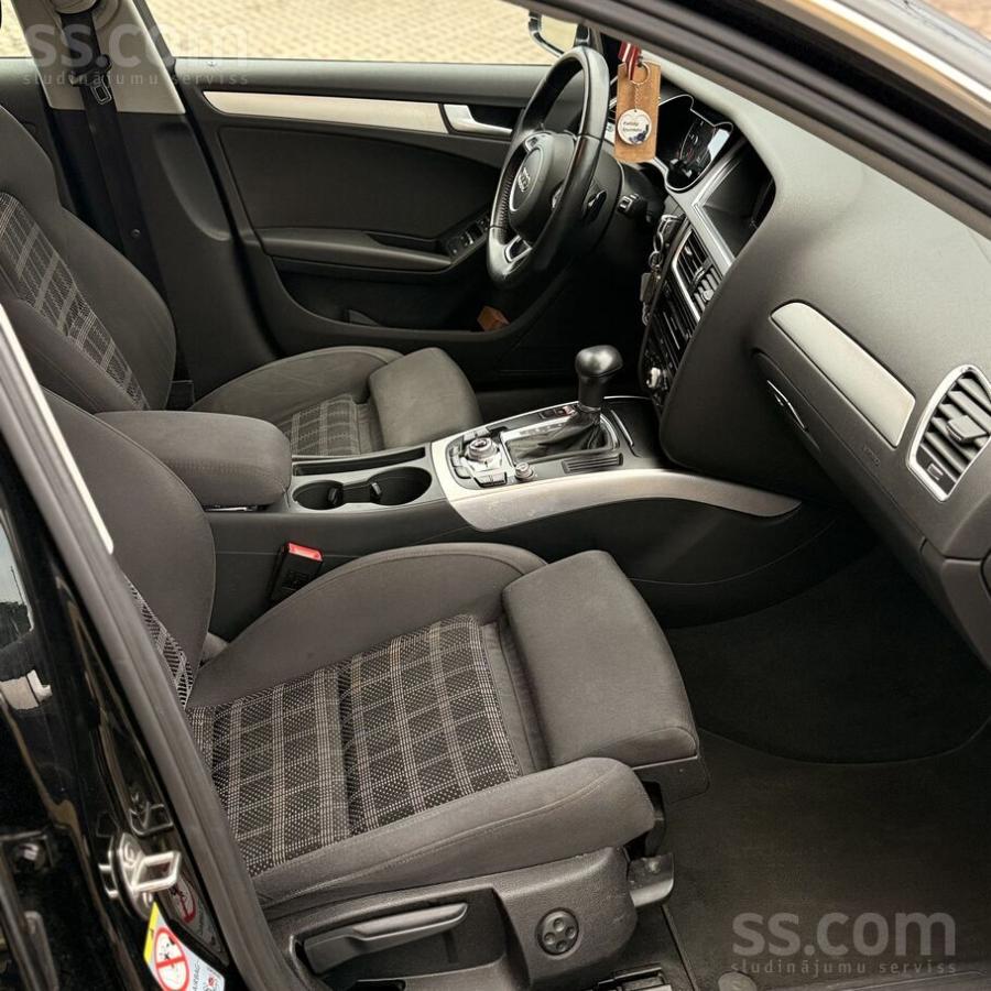 Black Audi A4 2012 in Valmiera, with an engine capacity of 2.00 L and mileage of 252 thousand km for 8700 €, photo 15 on AUTOMOTO.COM.LV