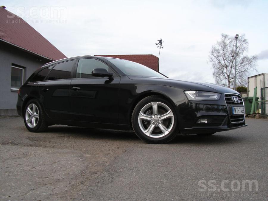 Black Audi A4 2012 in Riga, with an engine capacity of 2.00 L and mileage of 0 thousand km for 6950 €, photo 1 on AUTOMOTO.COM.LV