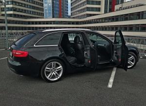 Black Audi A4 2012 in Riga, with an engine capacity of 2.00 L and mileage of 181 thousand km for 10590 €, photo 6 on AUTOMOTO.COM.LV