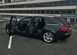 Black Audi A4 2012 in Riga, with an engine capacity of 2.00 L and mileage of 181 thousand km for 10590 €, photo 7 on AUTOMOTO.COM.LV