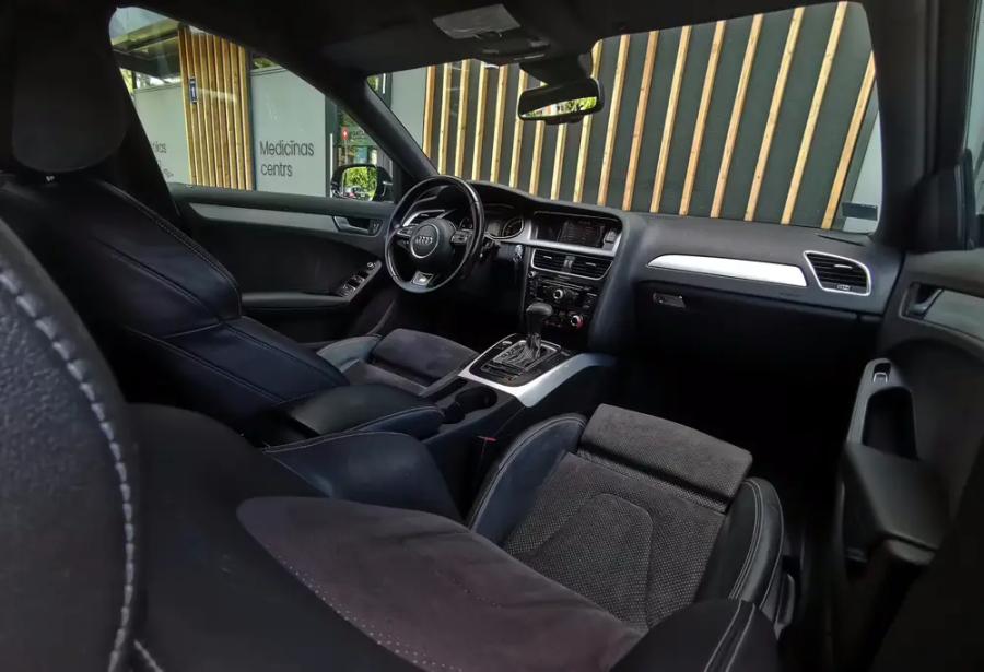Black Audi A4 2012 in Riga, with an engine capacity of 2.00 L and mileage of 181 thousand km for 10590 €, photo 12 on AUTOMOTO.COM.LV