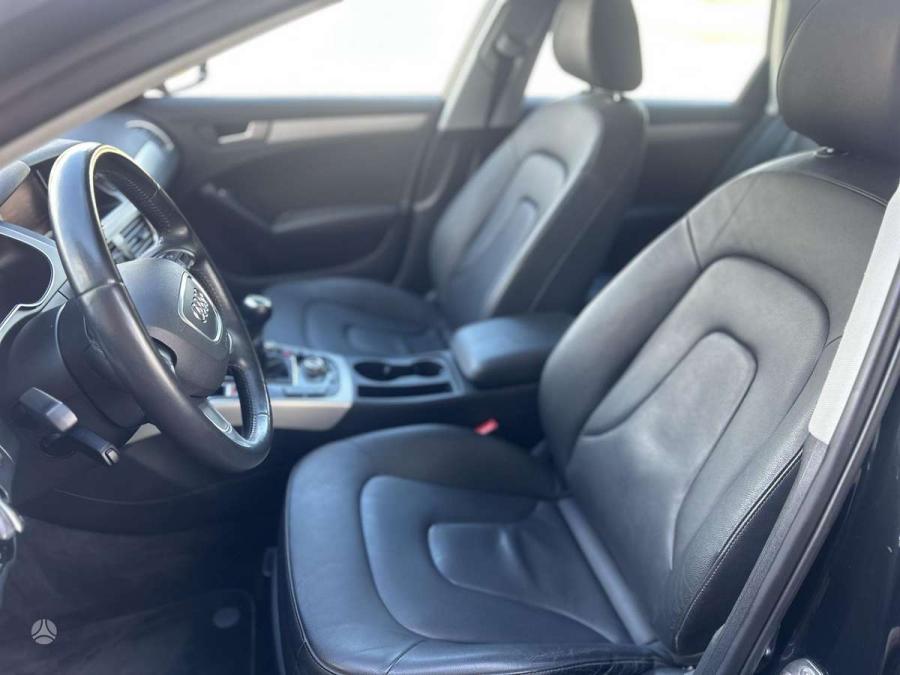Black Audi A4 2012 in Utena, with an engine capacity of 1.97 L and mileage of 177 thousand km for 6700 €, photo 15 on AUTOMOTO.COM.LV